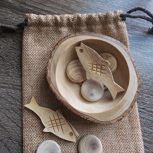 Mini Jesus Miracle Loaves and Fish Bible Game/ Handmade Christian Kids ...