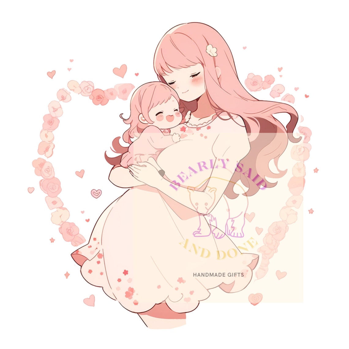 Mom and Baby Clipart 9 Chibi Clipart of Moms and Babies, Motherhood ...