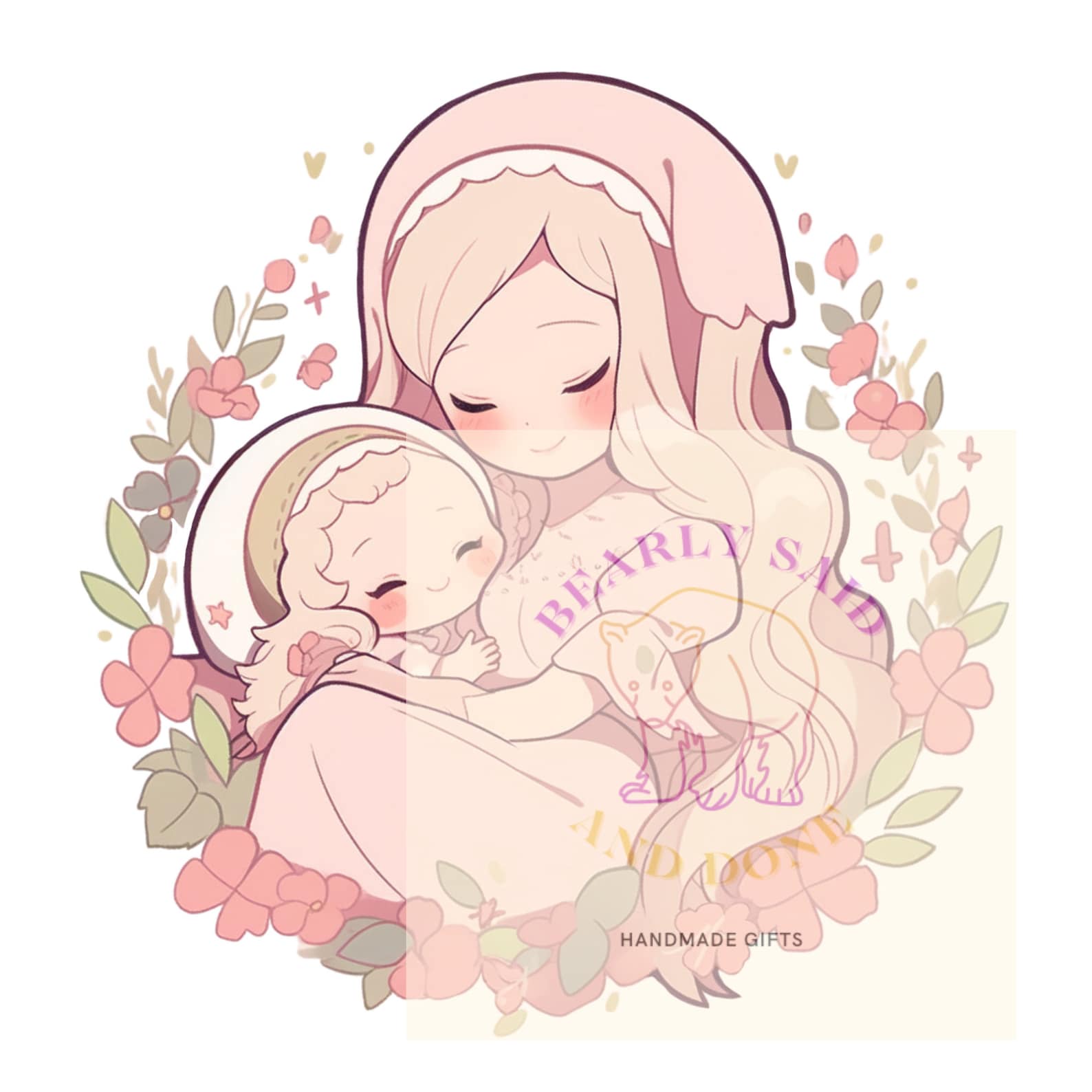 Mom and Baby Clipart 9 Chibi Clipart of Moms and Babies, Motherhood ...