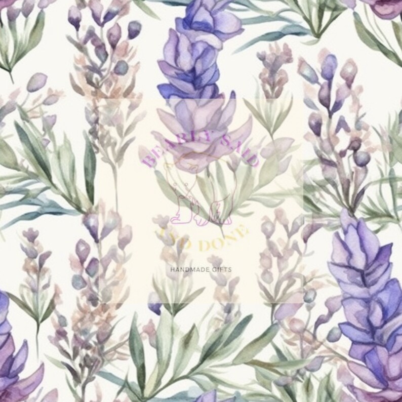 Lavender Watercolor Flowers 8 Digital Watercolor Paper - Etsy