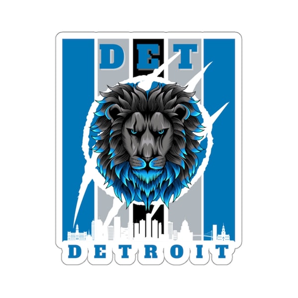 Detroit Lions Decal - Etsy