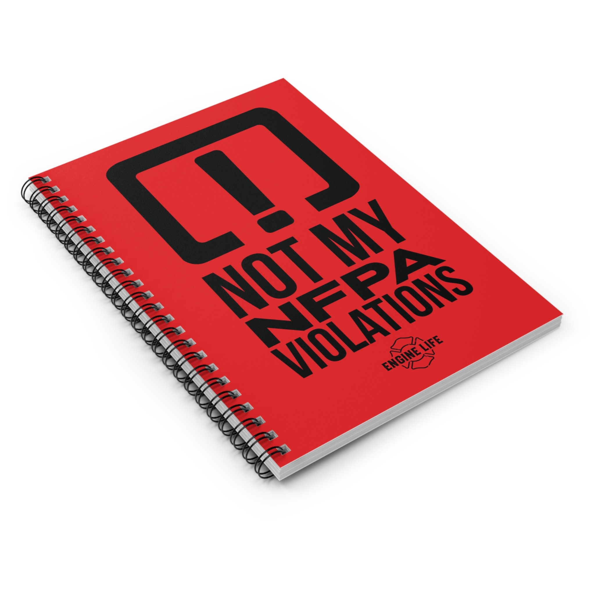 Not My NFPA Violations Spiral Notebook for Firefighters, Safety ...