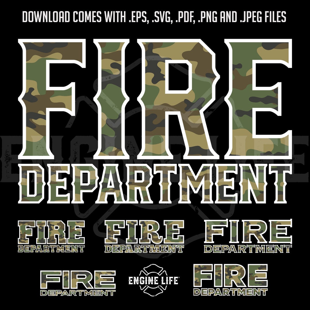 Fire Department Camo Download for Firefighters Military Camo Graphics ...