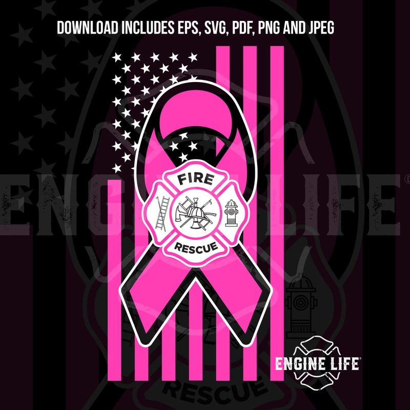 Firefighter Breast Cancer Awareness Shirts - Etsy