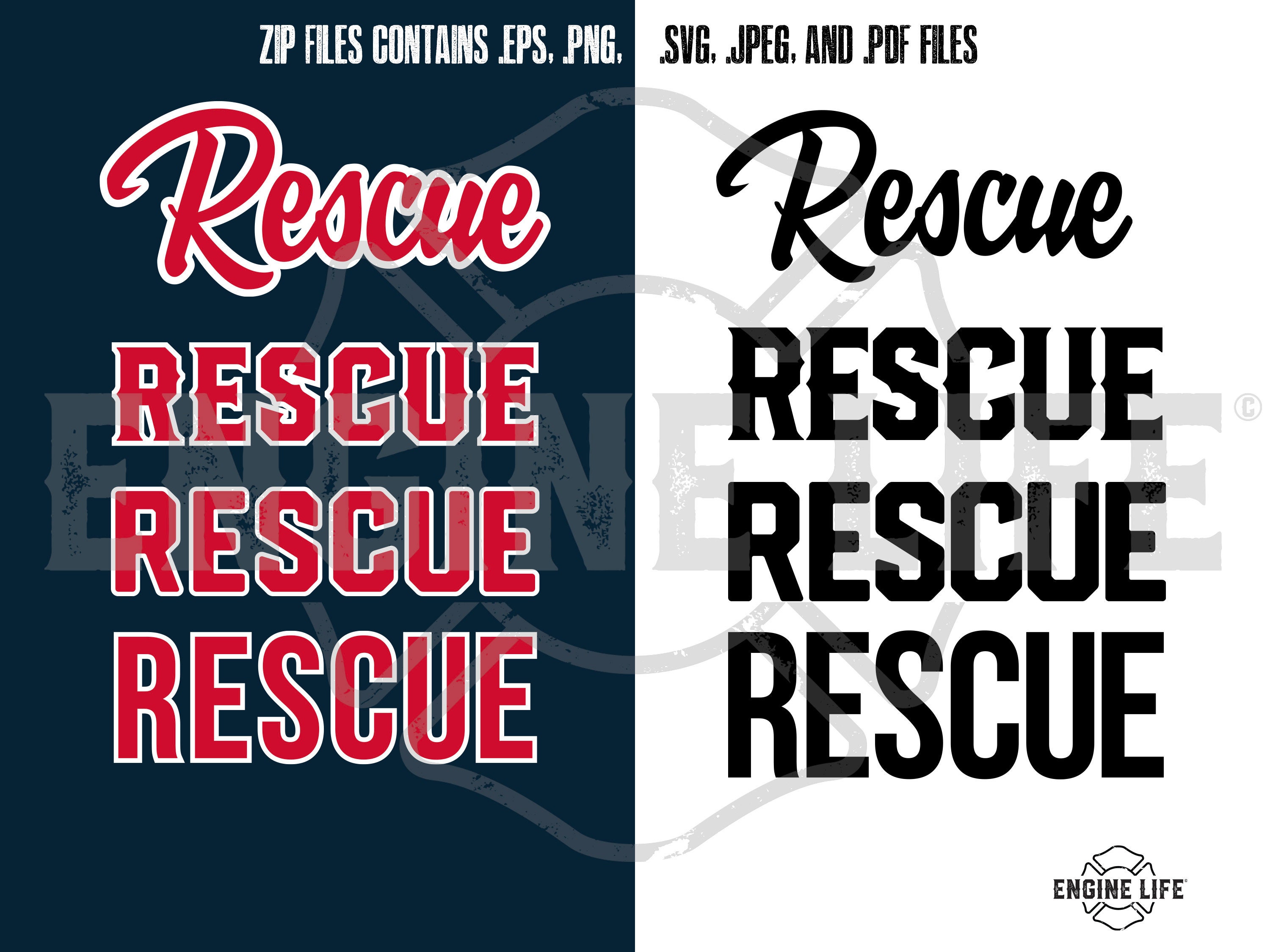 Engine Ladder Truck Company Station Battalion Hazmat Rescue Squad ...