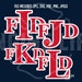 Firefighter Scramble Logos Alphabet, FD Monogram Designs (digital ...