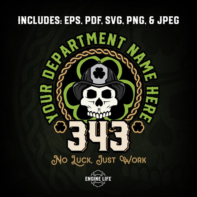 Custom St. Patrick's Day Fire Department Logo (digital Files) - Etsy