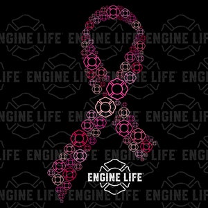 Firefighter Breast Cancer Awareness Ribbon: Maltese Cross SVG (digital ...