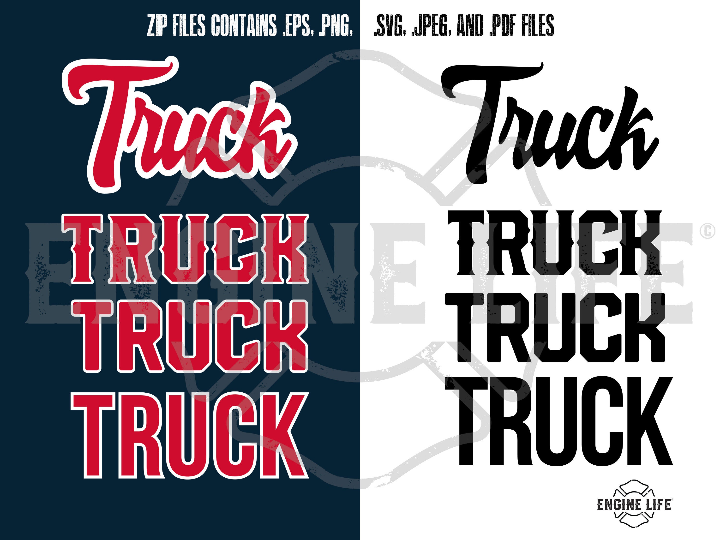 Engine Ladder Truck Company Station Battalion Hazmat Rescue Squad ...