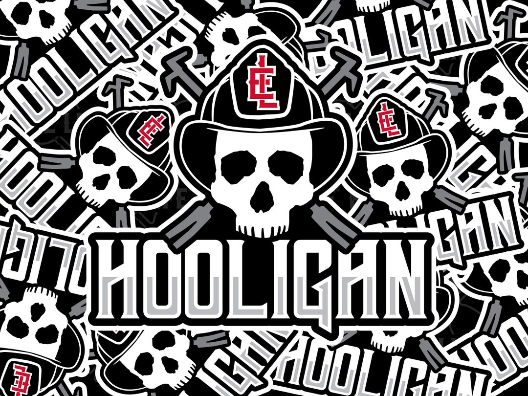 Hooligan Firefighter Sticker for Firefighters Slaps for Hooligans Skull Sticker - Etsy