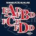 Firefighter Scramble Logos Alphabet, FD Monogram Designs (digital ...