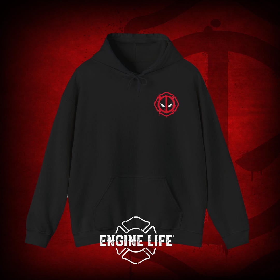 Unisex Firefighter Deadpool Logo Sweatshirt, Firefighter Hoodie ...