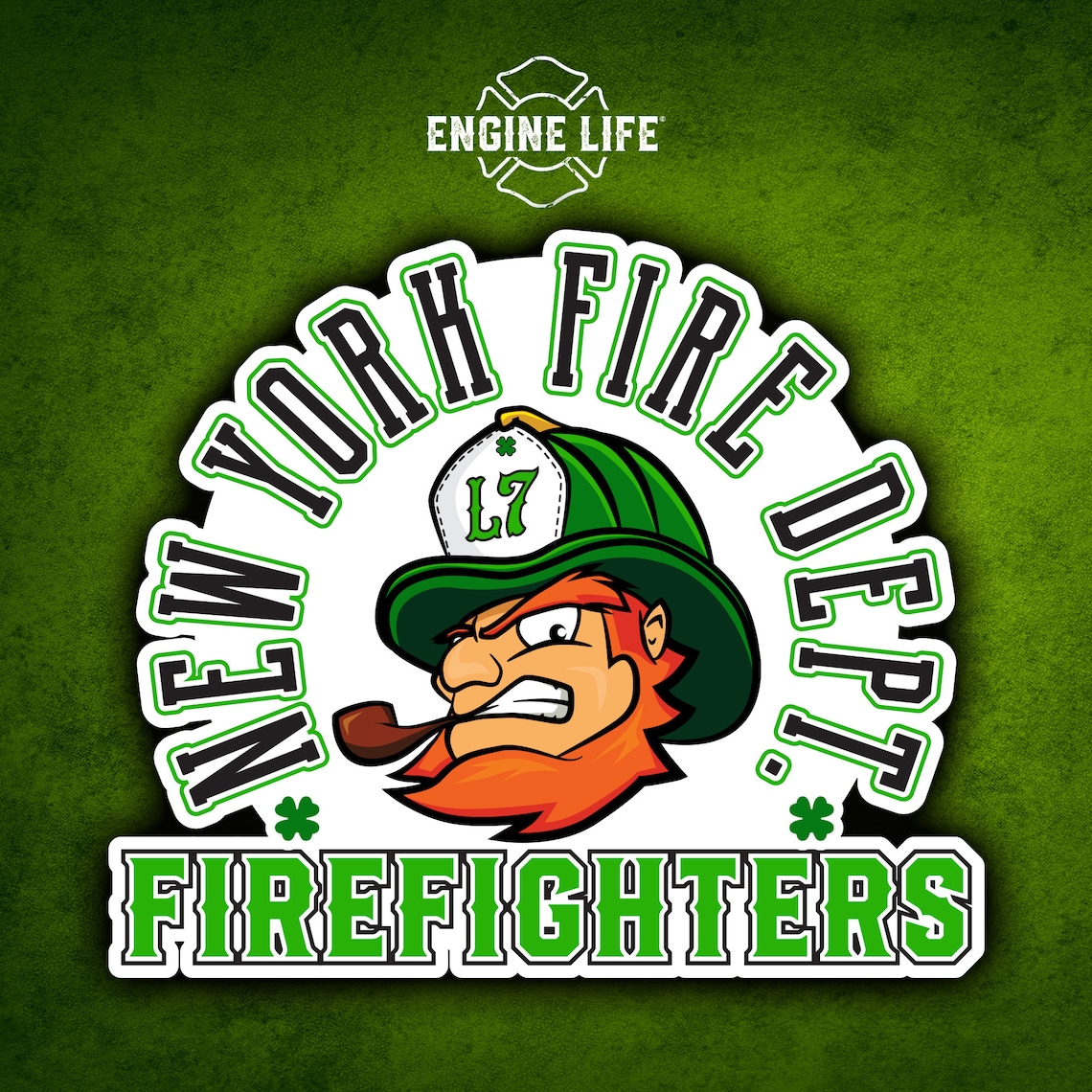 10 Custom St. Patricks Day Fire Department Sticker Fire Department ...