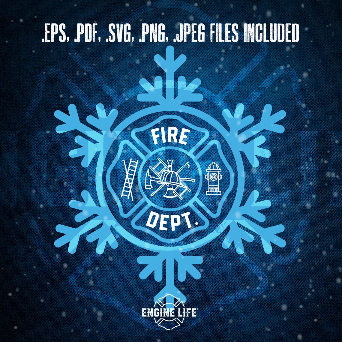 Firefighter Christmas Maltese, Holiday Fire Department Maltese ...