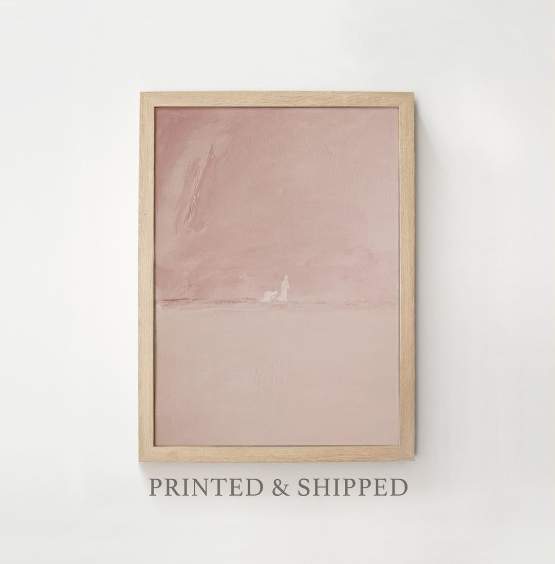 Jesus Heals the Bleeding Woman (pastel Pink), Framed Art Print, Woman ...