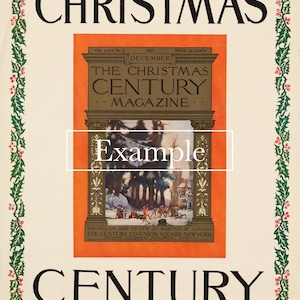Vintage Christmas Magazine Cover - Etsy