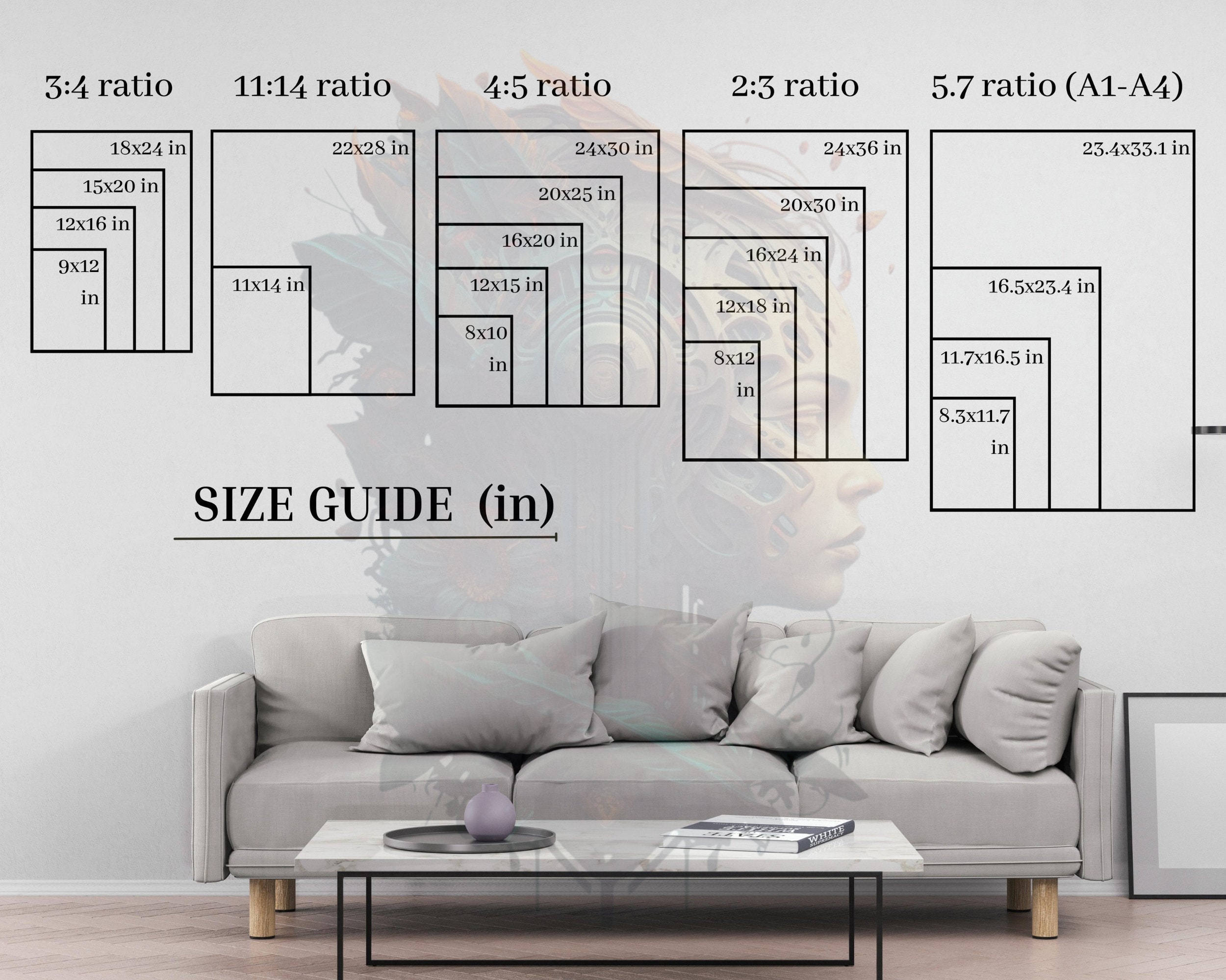 Digital Paper of 3 Wall Art 3 Piece Wall Art Set of Prints Modern ...