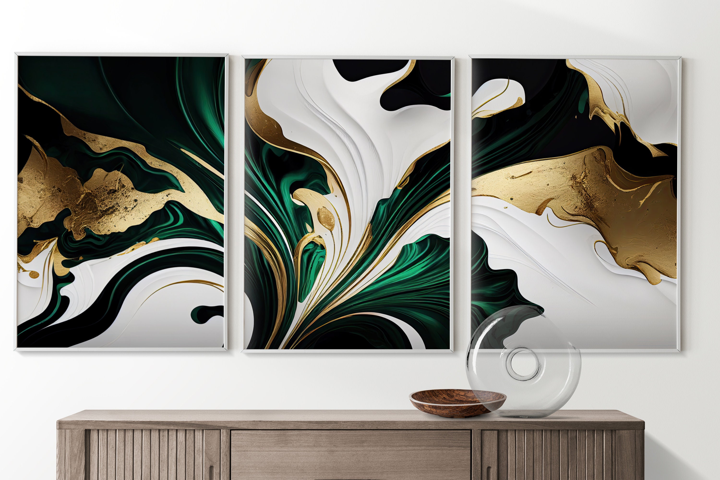 Digital Paper of 3 Wall Art 3 Piece Wall Art Set of Prints Modern ...