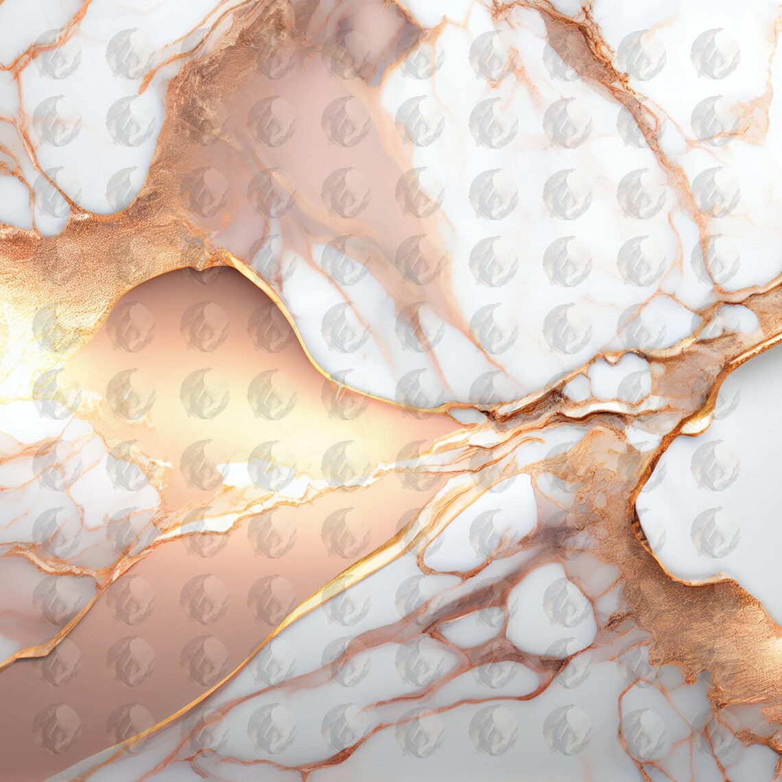 Rose Gold Marble Digital Paper Seamless Marble Digital - Etsy