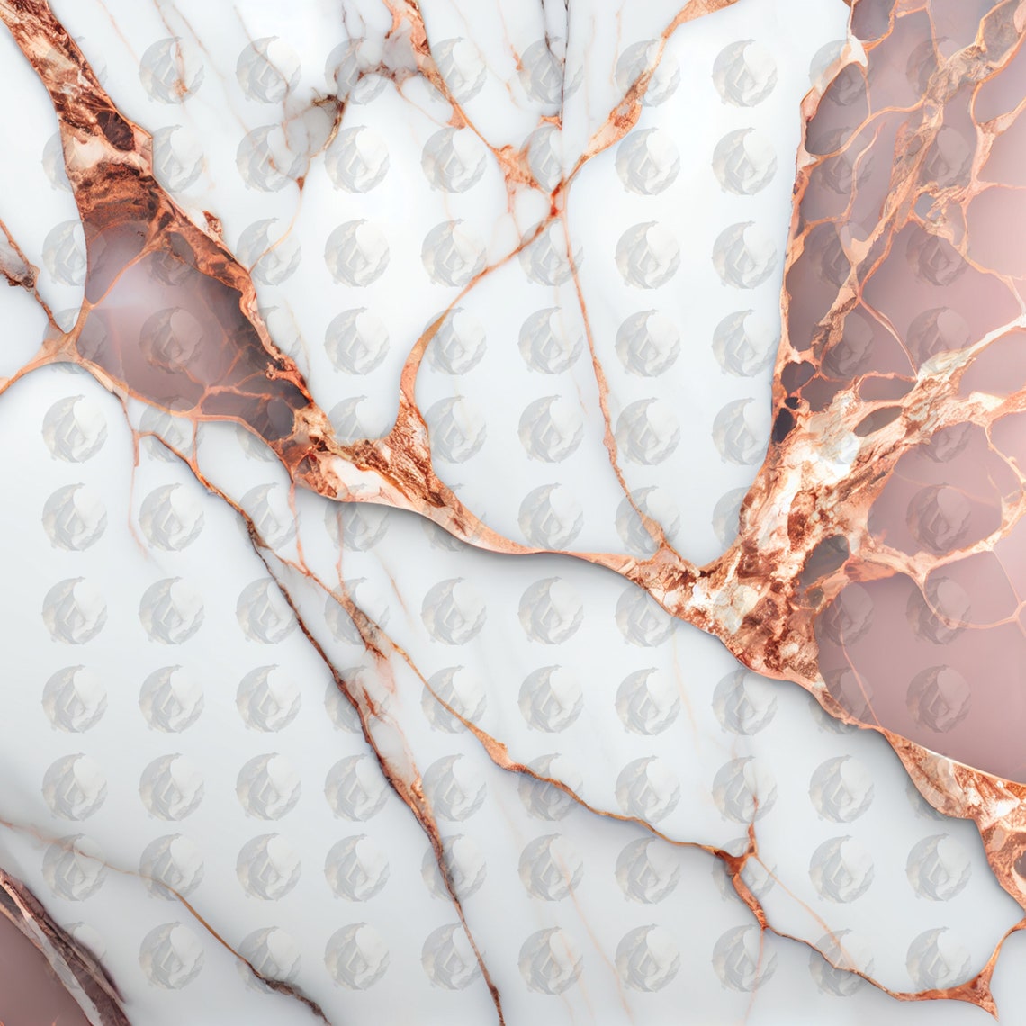 Rose Gold Marble Digital Paper Seamless Marble Digital - Etsy