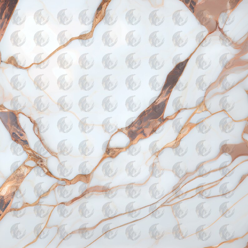 Rose Gold Marble Digital Paper - Seamless Marble Digital Design ...