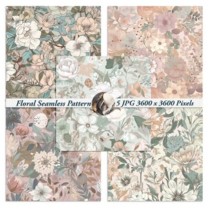 Sage Green and Rose Gold Marble Digital Paper Perfect for DIY Designing ...