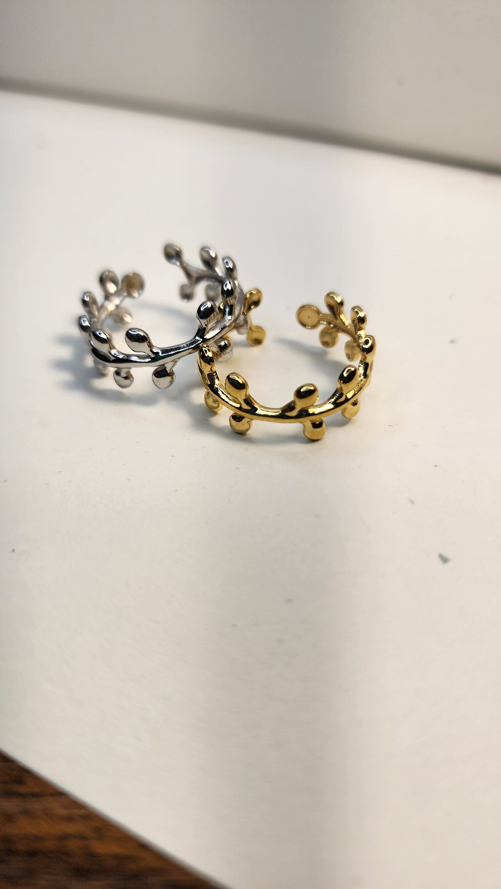 Dainty Ring - Tangled Ring - 18k Stainless Steel Ring - Adjustable Ring ...