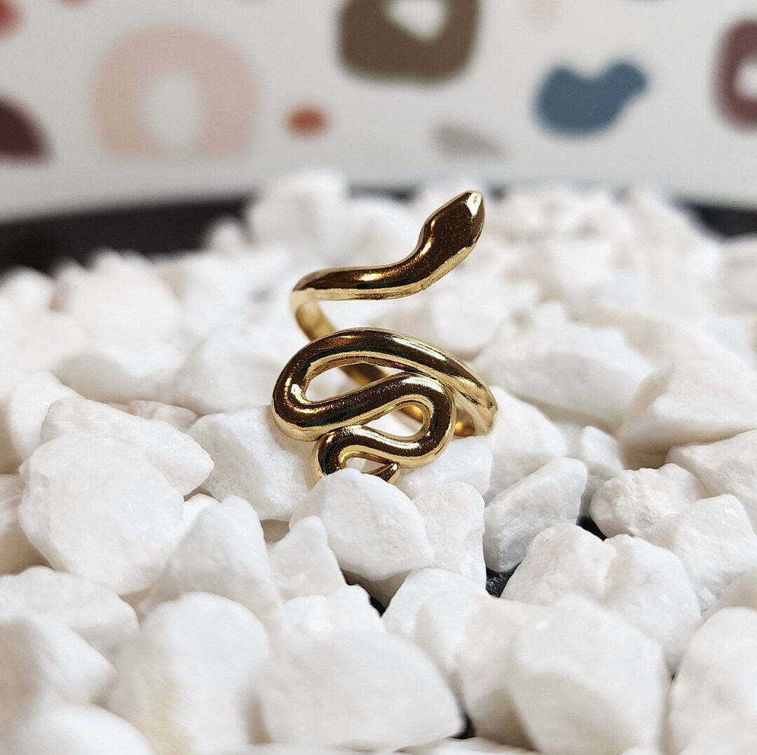 Snake Ring | Minimalist Ring | Stainless Steel Ring | Gold Snake Ring ...