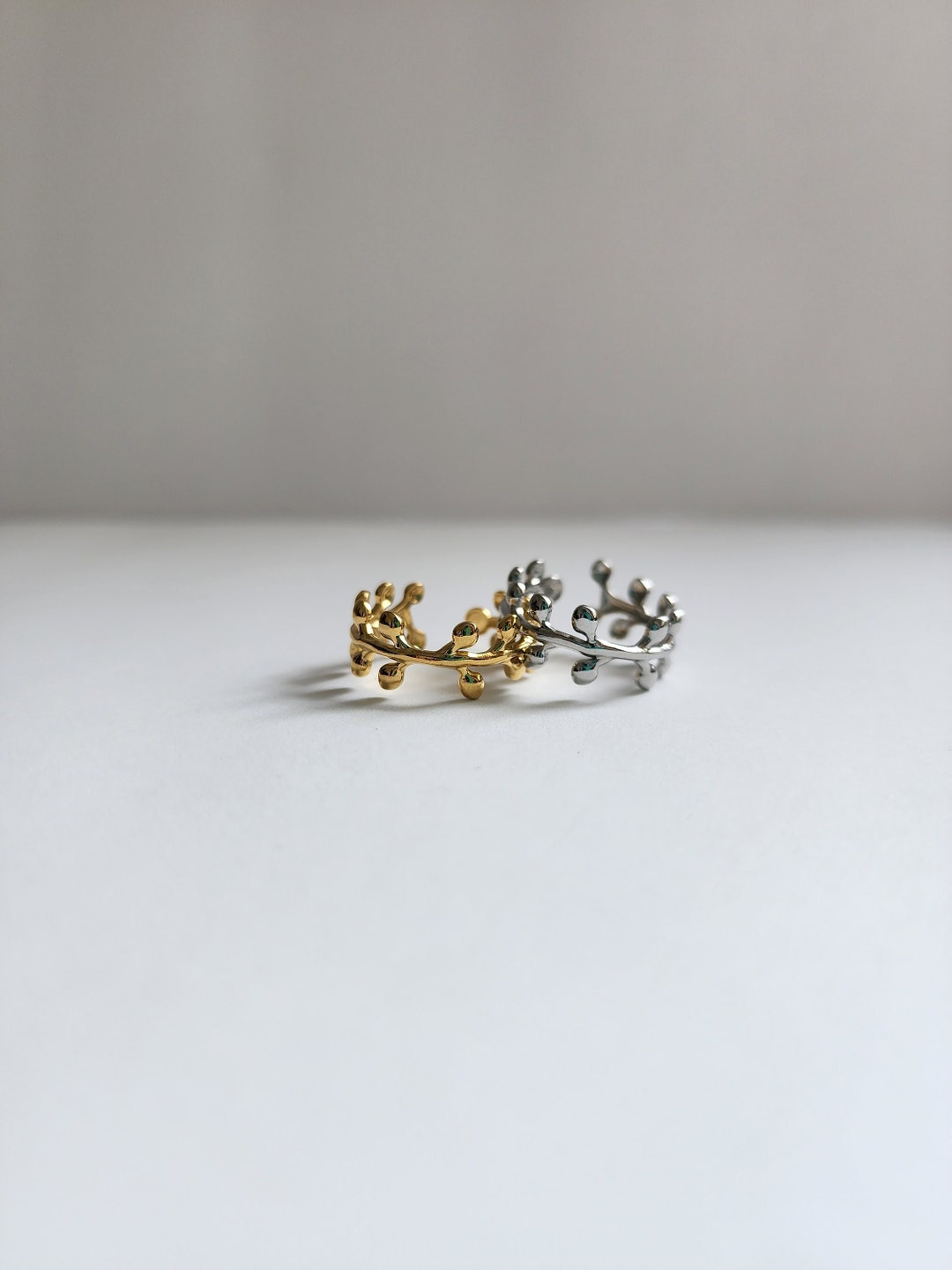 Dainty Ring - Tangled Ring - 18k Stainless Steel Ring - Adjustable Ring ...