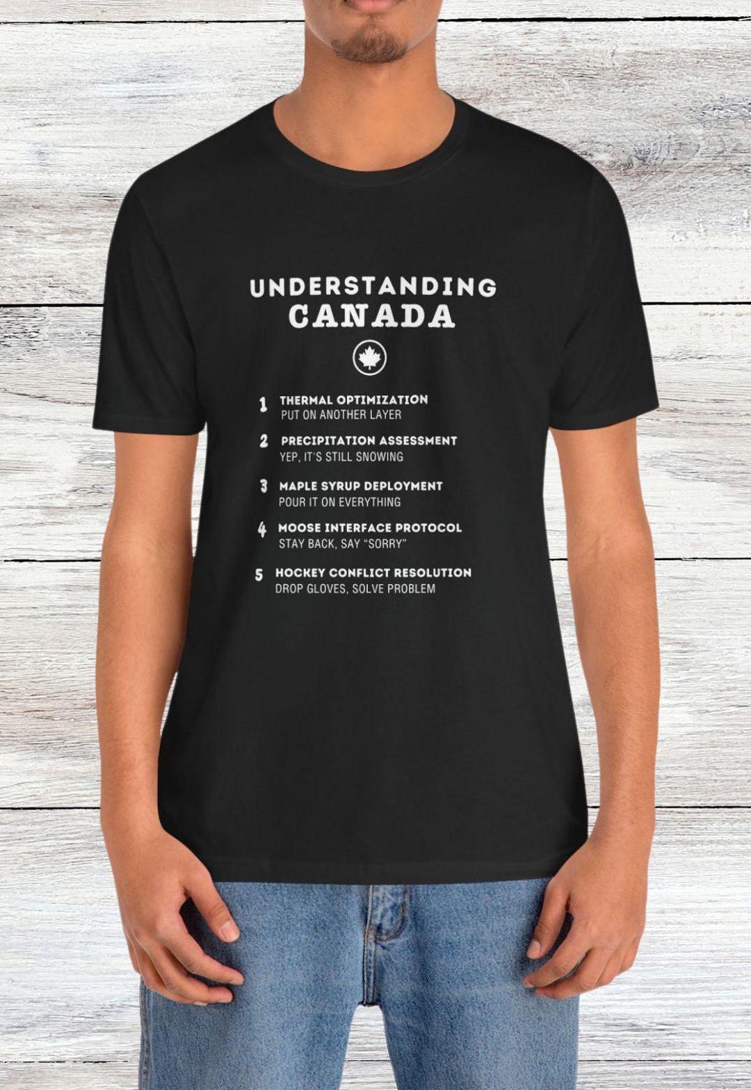 Canada Jargon Tee, Understanding Canadian Patriotism Shirt, Unisex ...