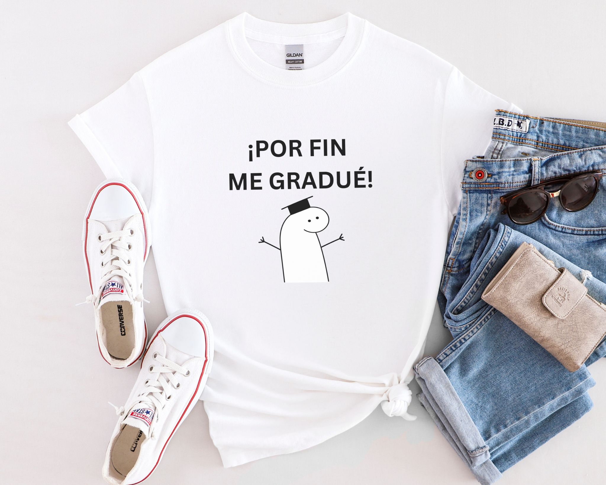 Funny Spanish Graduation T-shirt, Por Fin Me Gradue, Gift for High ...