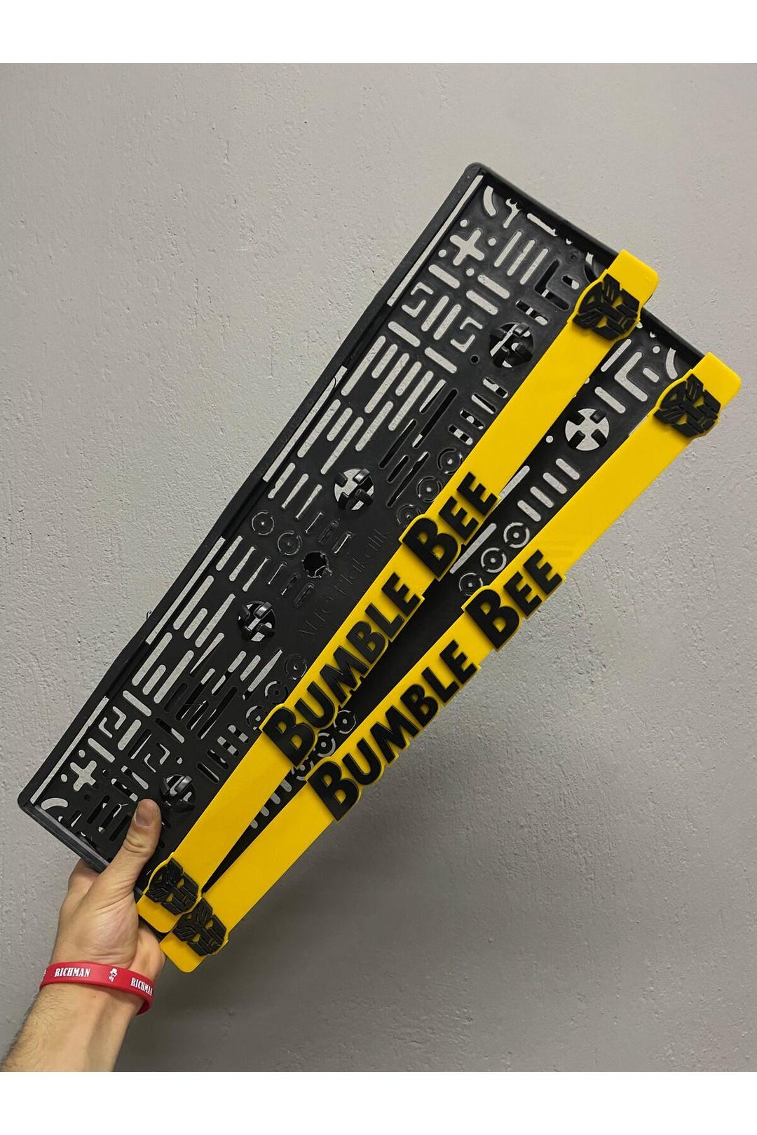 Bumblebee-themed Plexiglass Car License Plate Frame - Etsy