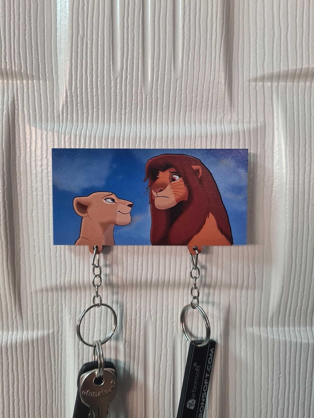 Nala and Simba Keychain and Hanger Custom Nala and Simba Key Hanger Key ...