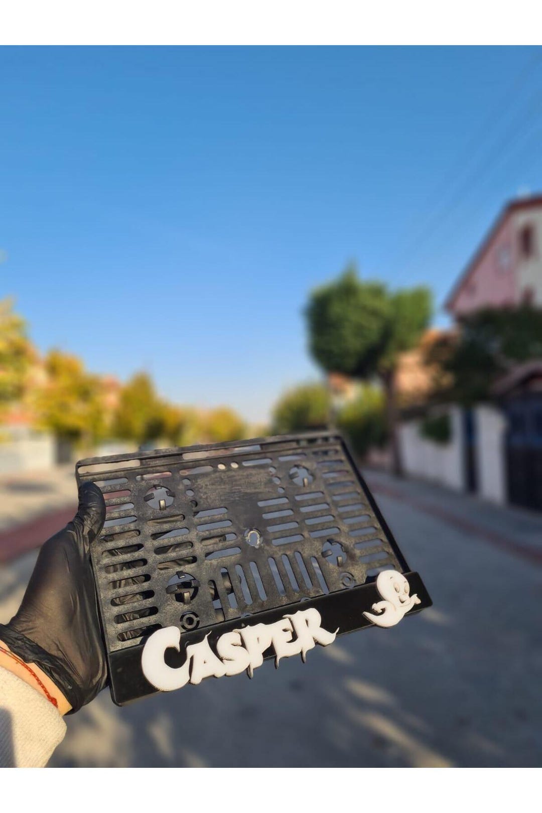 Casper-themed Plexiglass Motorcycle License Plate Frame - Etsy