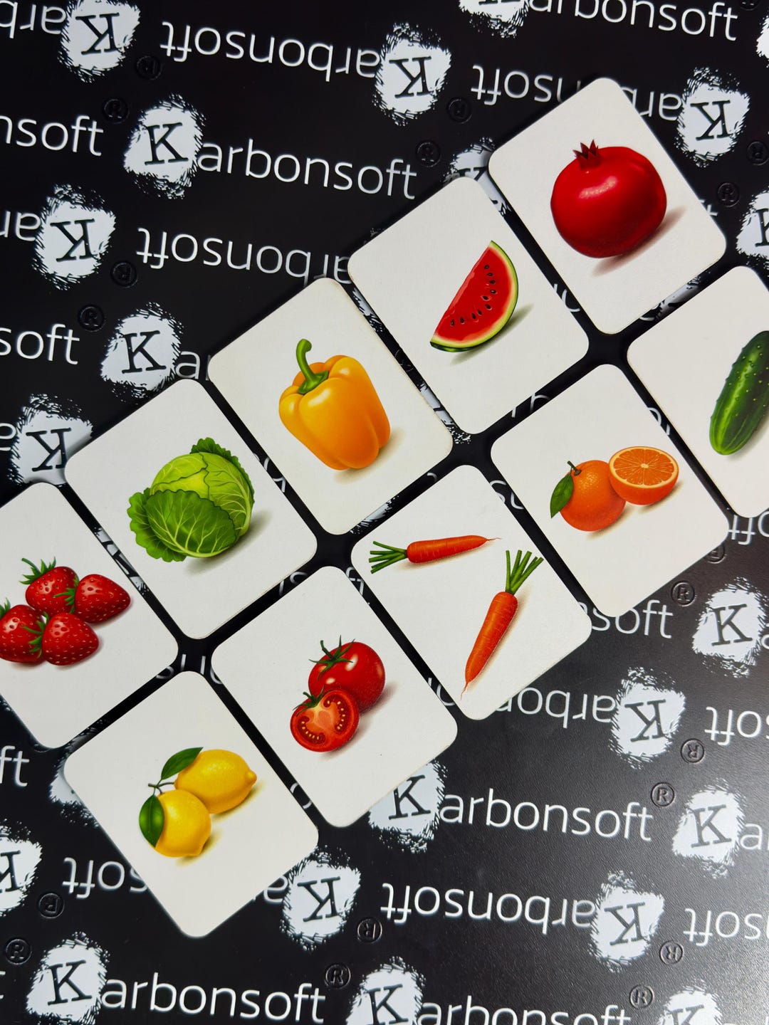 Wooden Educational Memory Matching Game – Cute Fruits Toy for Brain ...