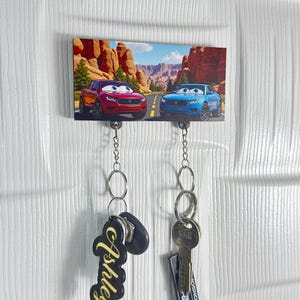 Adorable Car Themed Key Holder Stylish & Practical Home Decor Key ...