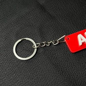 Custom Name Plate Keychain, Personalized Acrylic Keyring, Car Tag ...
