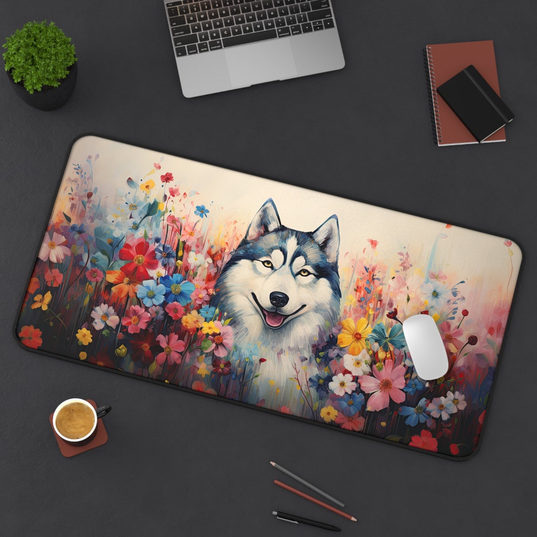 Husky, Siberian Husky, Husky Desk Mat, Desk Organizer, Husky Gift, Gift ...