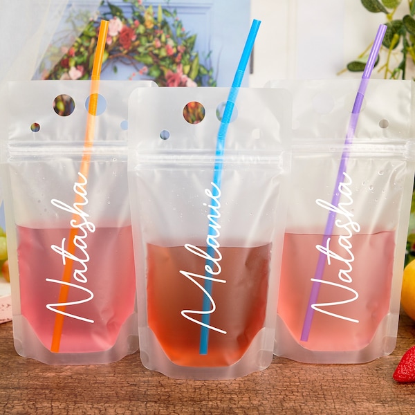 Custom Drink Pouch - Etsy