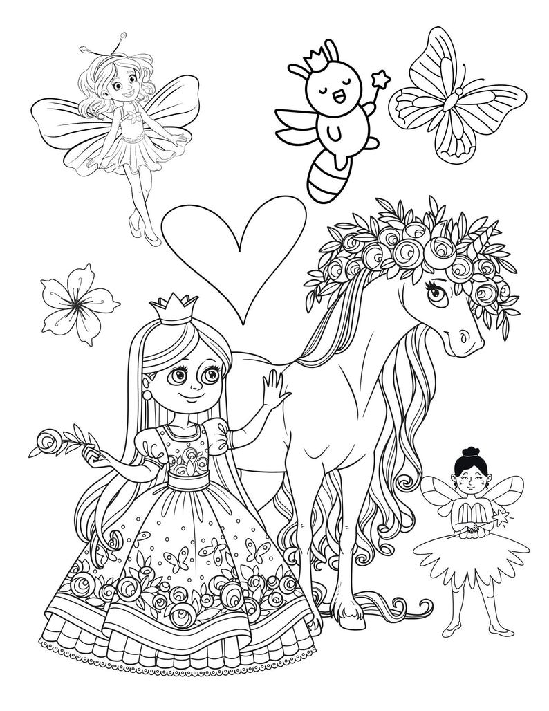 Cute Coloring Pages for Girls - Etsy