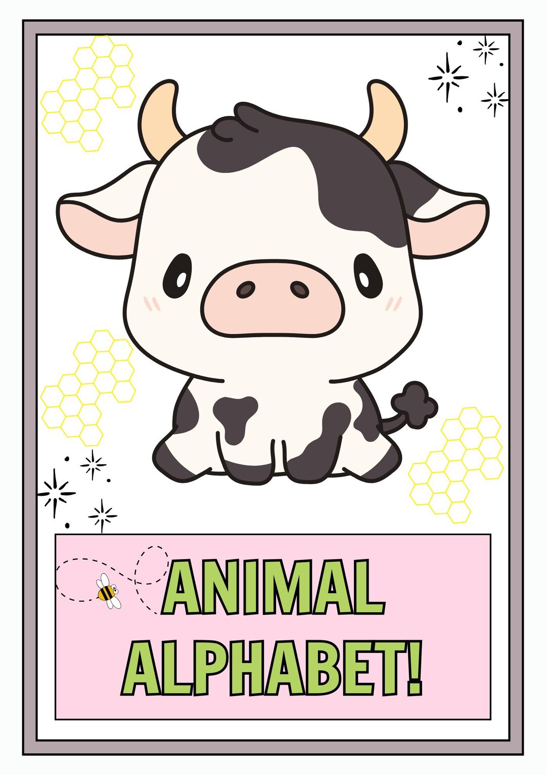 Animal Alphabet Coloring Pages - Etsy