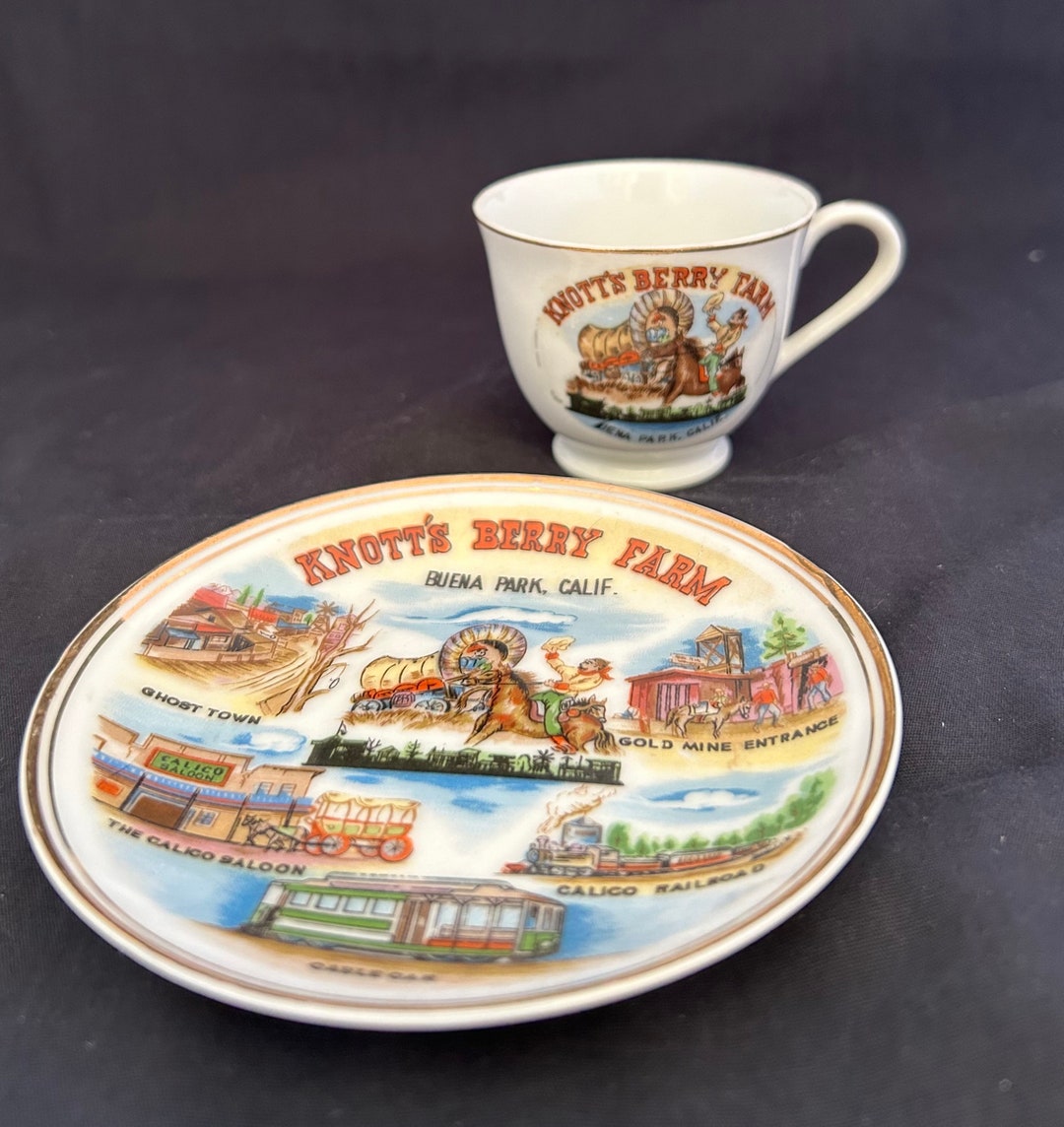 Knotts Berry Farm Teacup and Saucer Vintage - Etsy