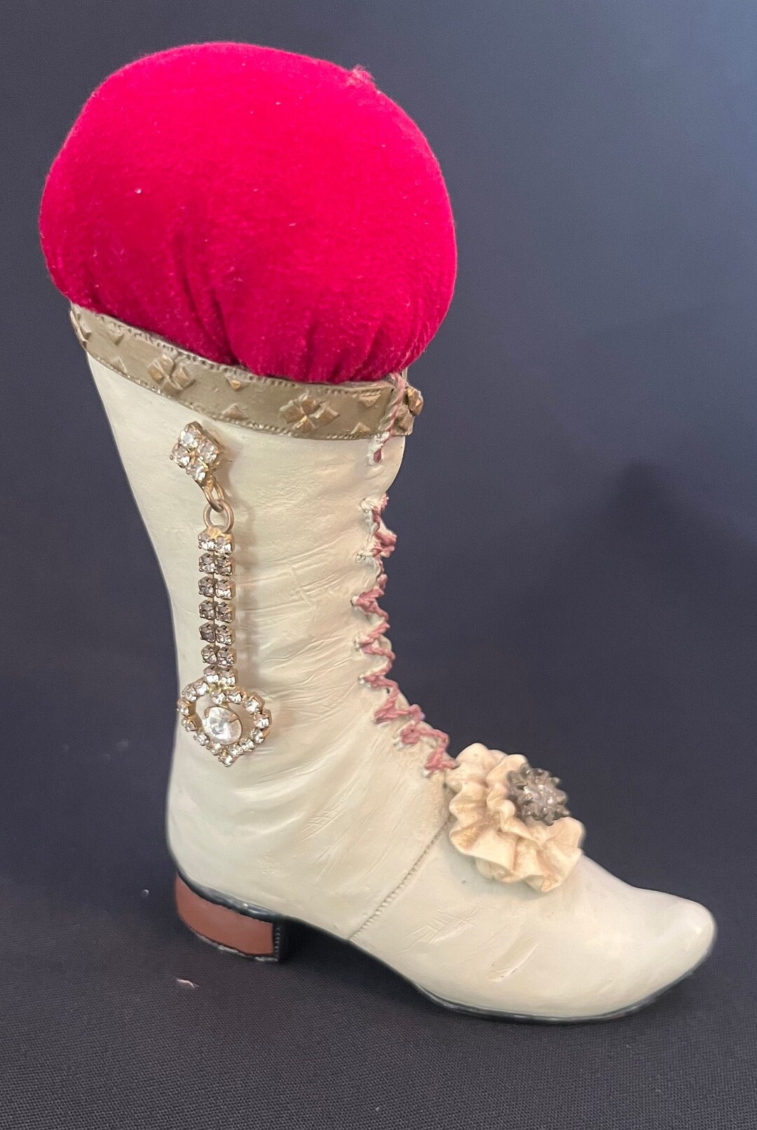 Pincushion Victorian Shoe/boot Vintage for Sewing or Decor. - Etsy