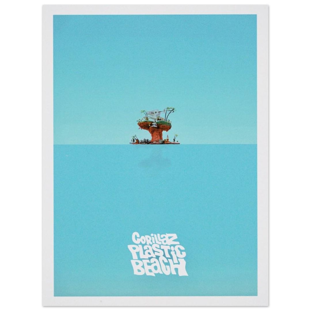 Gorillaz - Plastic Beach Poster - Etsy Australia