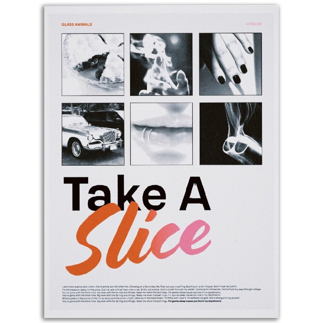 Glass Animals - Take A Slice Poster - Etsy