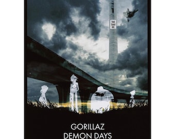 Gorillaz – Demon Days 2005 Album Poster (digital Download, Iconic Music ...