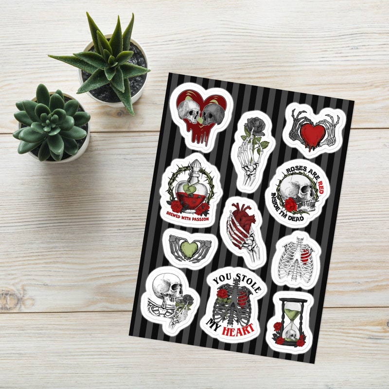 Goth Stickers - Etsy