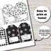 Black and White Christmas Tags Printable Christmas Gift Tags - Etsy