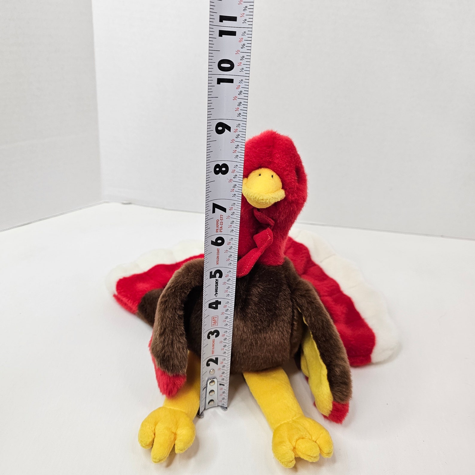 Ty 1999 Beanie Baddies Gobbles the Turkey Plush Stuffed Animal Vintage ...