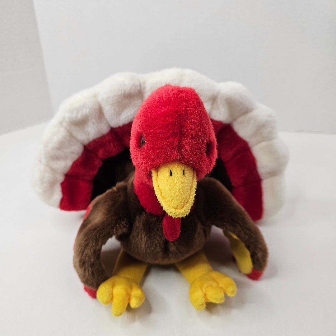 Ty 1999 Beanie Baddies Gobbles the Turkey Plush Stuffed Animal Vintage ...